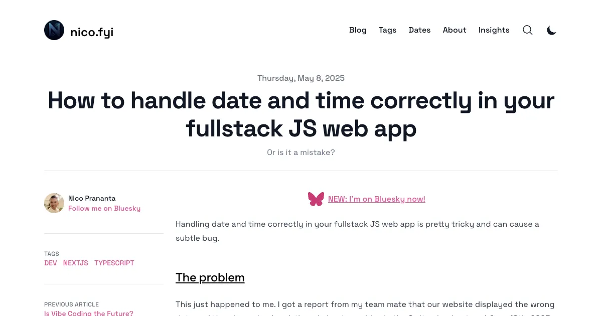 How to handle date and time correctly in your fullstack JS web app ...